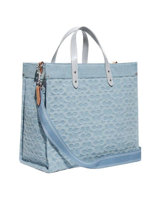 COACH Signature Denim Tote Bag in Blue for Men | Lyst UK