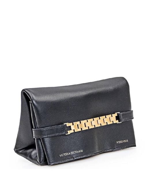 Victoria Beckham Mini Chain-Detail Pouch Bag in Black | Lyst UK