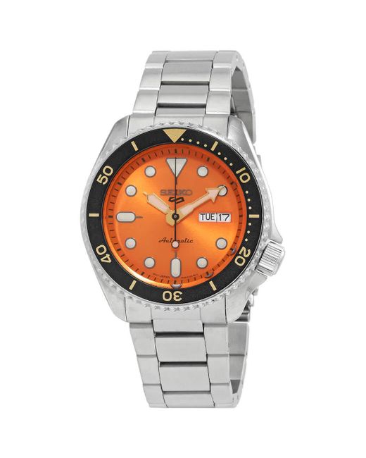 Seiko 5 Automatic Dial Watch in Metallic for Men | Lyst