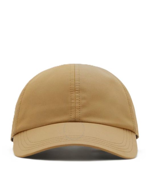 Burberry Cotton Gabardine Cap in Natural for Men | Lyst