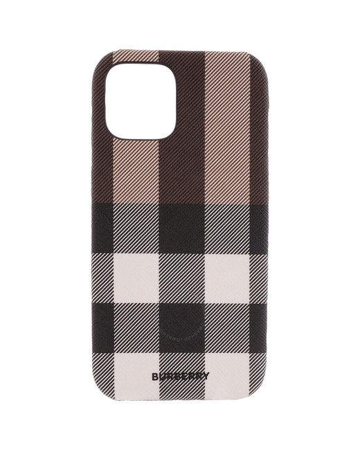 Burberry Check E-Canvas Iphone 12 Pro Case in Brown for Men | Lyst