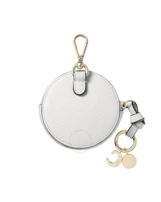 Chloé Crystal Alphabet Coin Purse in Metallic | Lyst