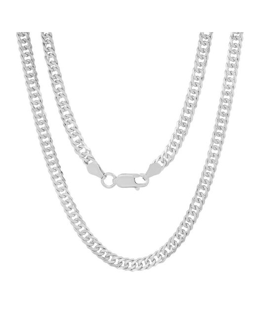 Kylie Harper Italian Sterling Miami Cuban Double Curb Chain in Metallic ...