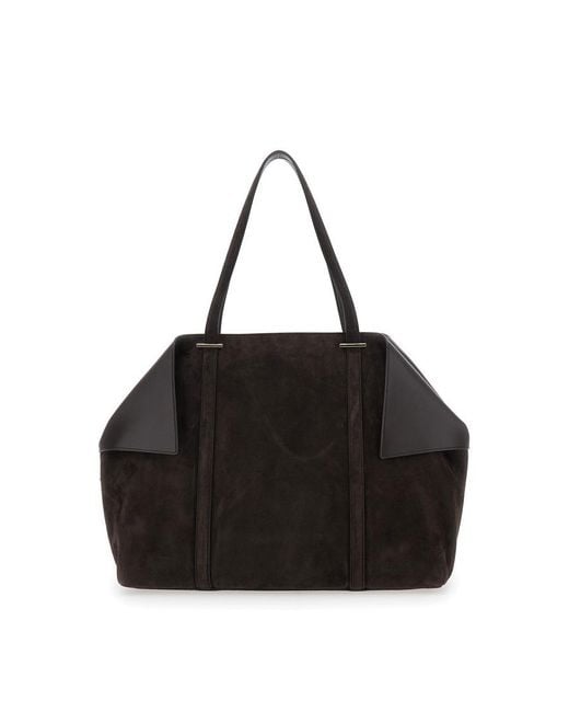Ferragamo Tote Bag With Folded Corners And Logo Lettering Embossed On ...