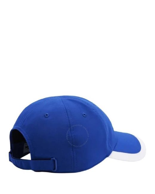 Lacoste Contrast Border Microfiber Lightweight Cap in Blue | Lyst UK