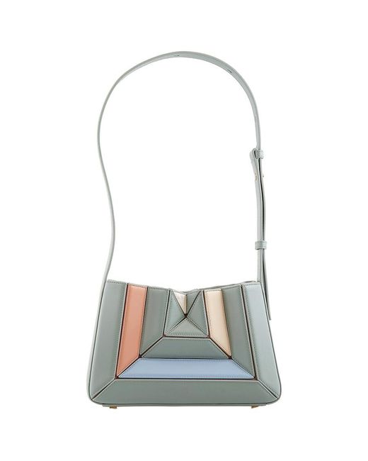 Mlouye Mini Sera Leather Shoulder Bag in White | Lyst