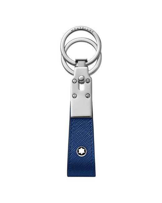 Montblanc Sartorial Leather Loop Key Fob in Blue | Lyst