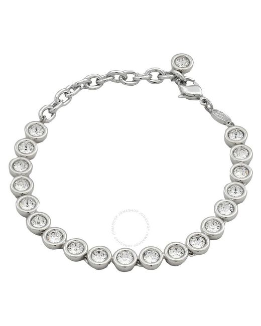 Swarovski Rhodium Plated Imber Tennis Bracelet in Metallic | Lyst