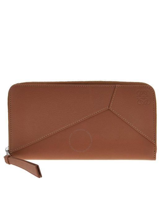 Loewe Puzzle Edge Zip Wallet in Brown | Lyst