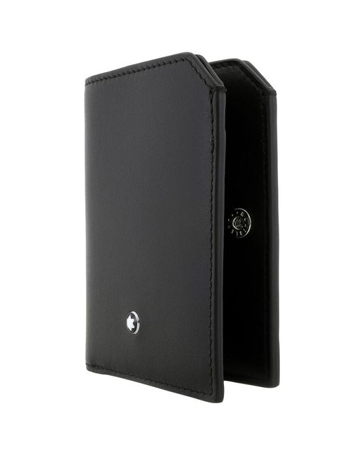 Montblanc Soft Mini Wallet 4Cc 130050 in Black for Men | Lyst UK