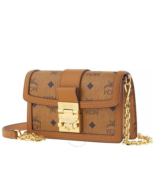 MCM Ladies Gretl Crossbody in Brown | Lyst