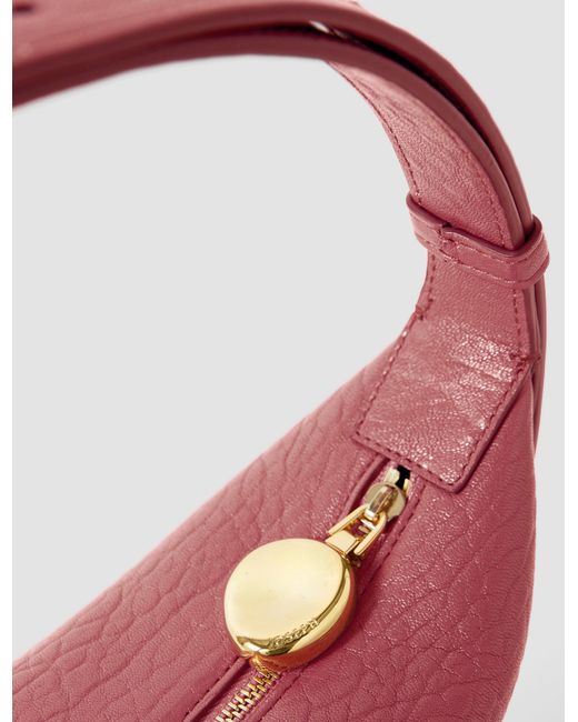 JOSEPH Bean Pebble Leather Bag in Pink | Lyst UK