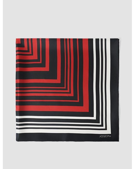 JOSEPH Lexi Lunar New Year Silk Scarf in Red | Lyst UK