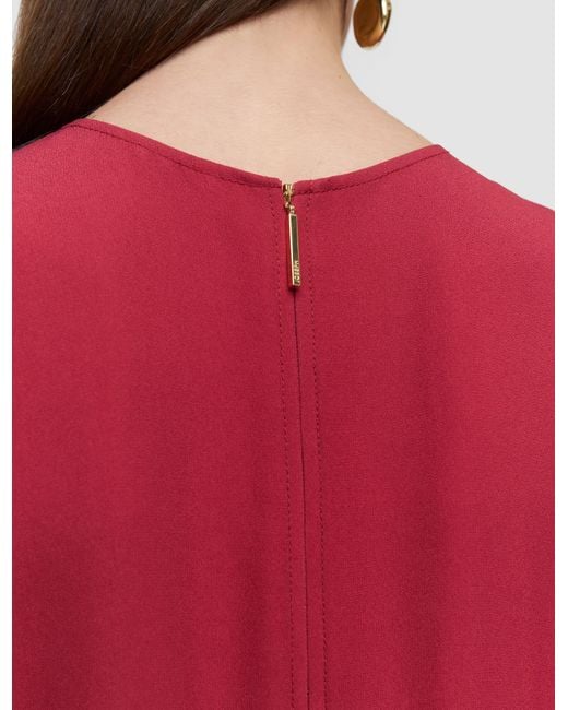 JOSEPH Hills Crepe Dress in Red | Lyst UK