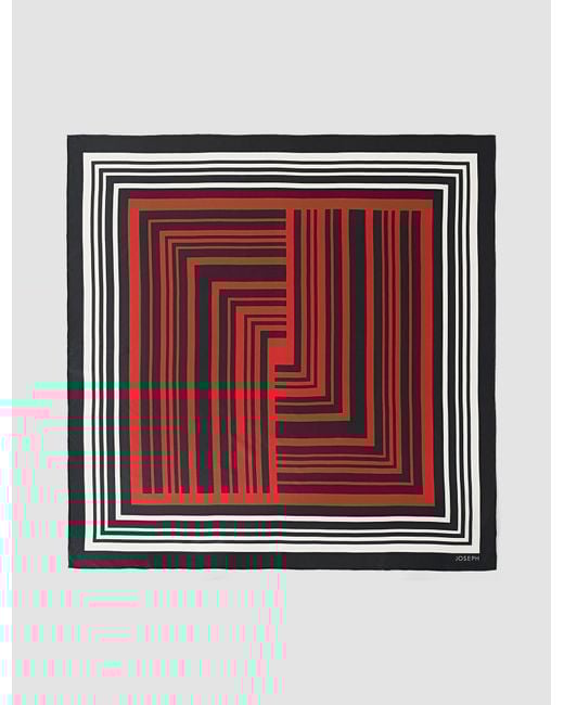 JOSEPH Lexi Lunar New Year Silk Scarf in Red | Lyst UK