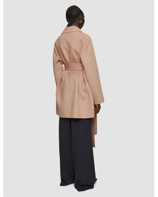 JOSEPH Clemence Double Face Cashmere Coat in Natural | Lyst