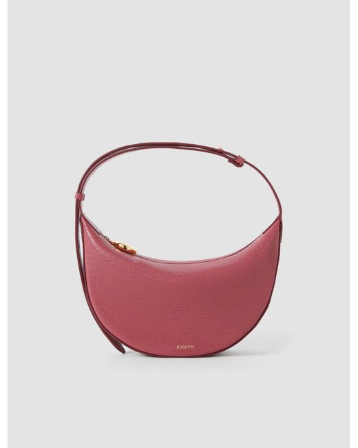 JOSEPH Bean Pebble Leather Bag in Pink | Lyst UK