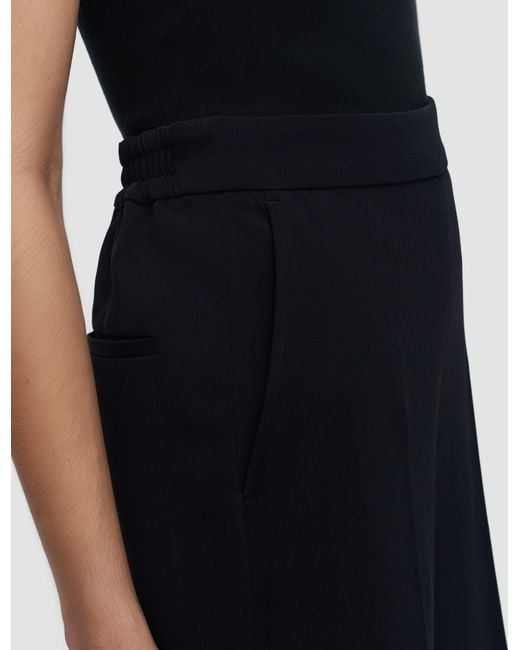 JOSEPH Pat Comfort Cady Trousers in Blue | Lyst UK