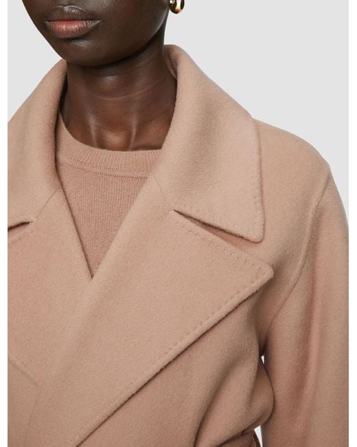 JOSEPH Clemence Double Face Cashmere Coat in Natural | Lyst