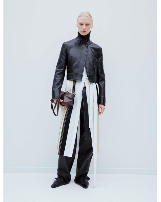 JOSEPH Caron Nappa Leather Jacket in Black | Lyst