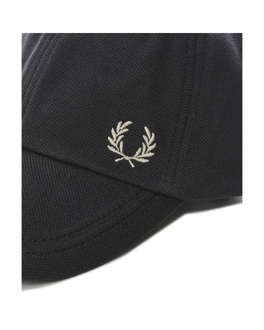 Fred Perry Pique Classic Cap in Grey for Men | Lyst UK