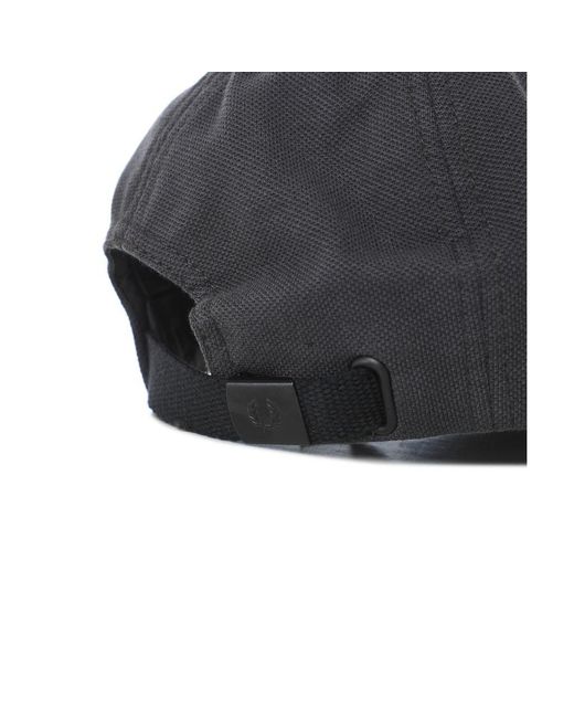 Fred Perry Pique Classic Cap in Grey for Men | Lyst UK