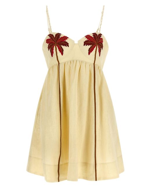 FARM Rio 'coconut Tree' Dress in Natural | Lyst UK