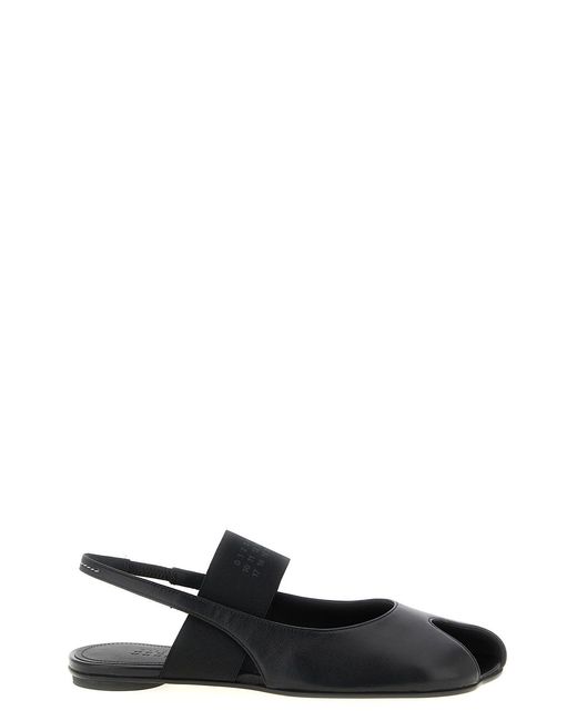 MM6 by Maison Margiela 'opentoe Tabi' Slingback in Black | Lyst UK