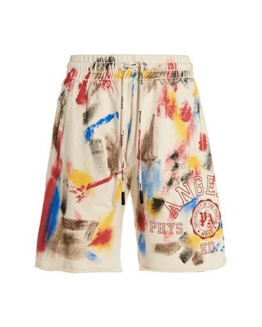 Palm Angels 'painted College' Bermuda Shorts for Men | Lyst