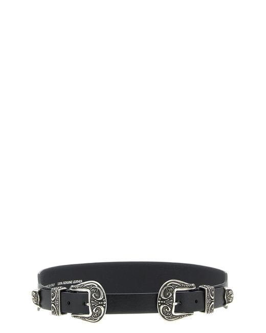 Golden Goose 'double Buckle' Belt in Black | Lyst UK