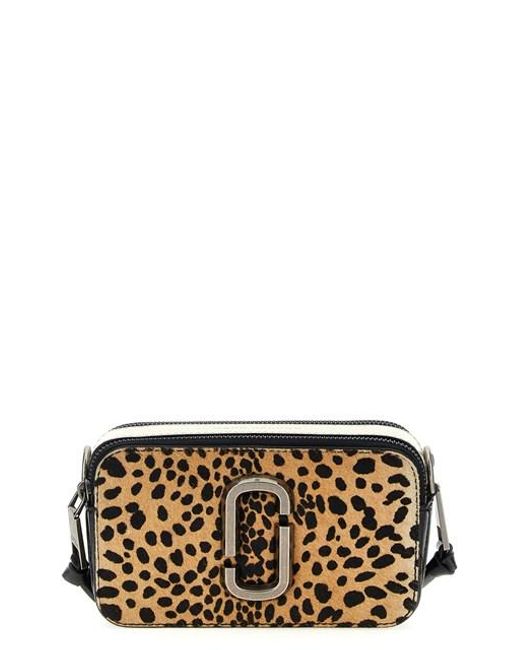 Marc Jacobs 'the Cheetah Snapshot' Crossbody Bag in Gray | Lyst