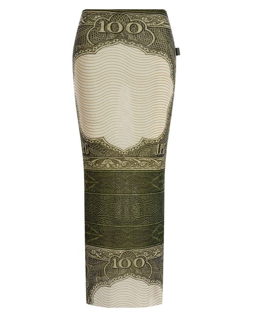 Jean Paul Gaultier 're-edition - The Green Cartouche' Skirt | Lyst UK