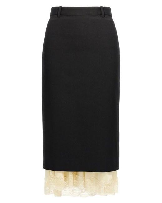 Balenciaga 'sartoriale Lingerie' Skirt in Black | Lyst