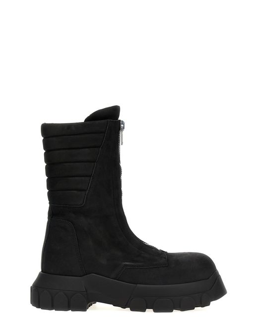 Rick Owens 'moto Turbo Tractor' Boots in Black for Men | Lyst UK