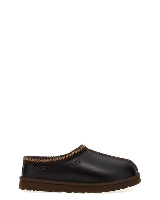 UGG 'tasman Leather Regenerate' Sabots in Black for Men | Lyst