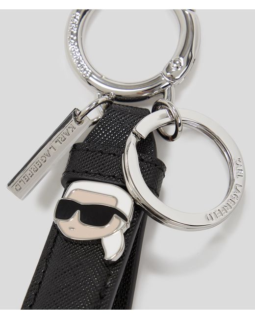Karl Lagerfeld K/ikonik Loop Keychain in White for Men | Lyst UK