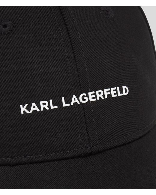 Karl Lagerfeld K/essential Cap in Black | Lyst UK