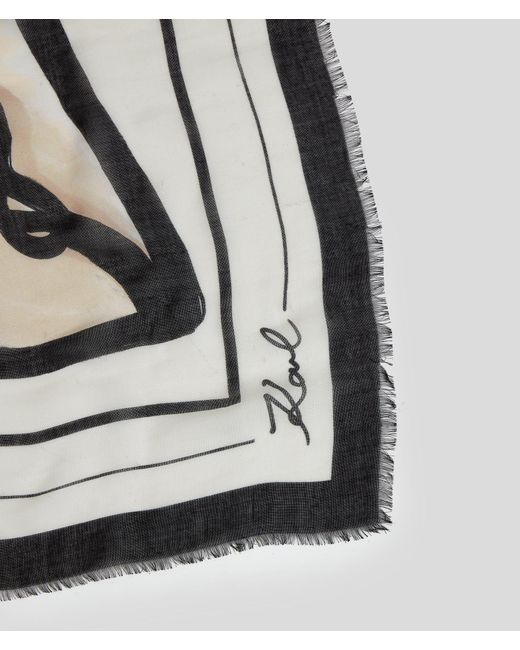 Karl Lagerfeld K/signature Bags Scarf in Red | Lyst UK