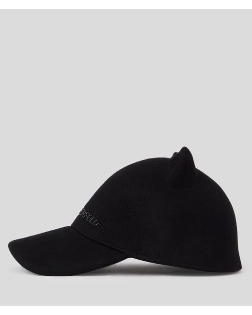 Karl Lagerfeld K/essential Choupette Cap in Black | Lyst UK