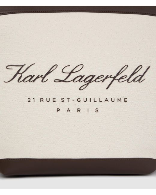 Karl Lagerfeld Hotel Karl Large Beach Tote Bag in Natural | Lyst UK