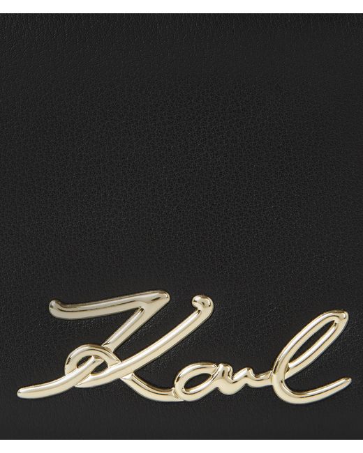 Karl Lagerfeld K/signature Medium Zip Wallet in Black | Lyst UK