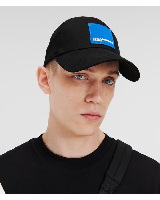 Karl Lagerfeld Klj Logo Patch Cap in Blue for Men | Lyst UK