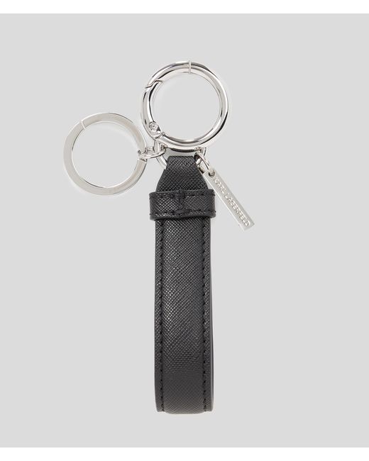 Karl Lagerfeld K/ikonik Loop Keychain in White for Men | Lyst UK