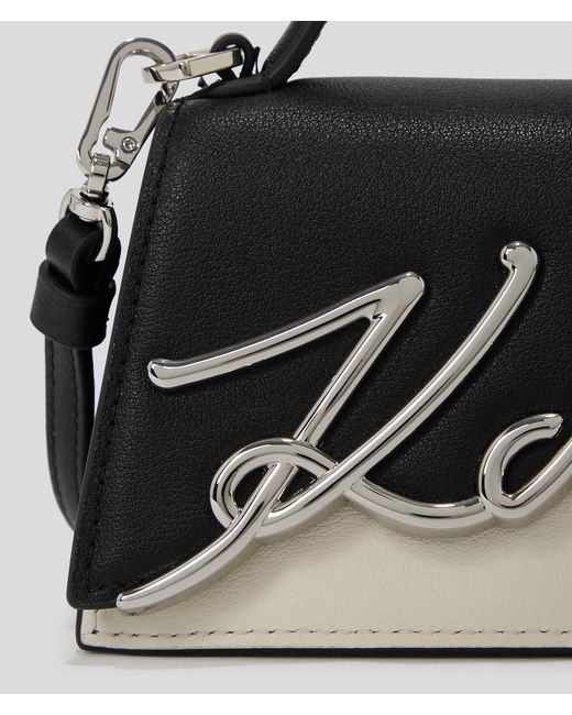 Karl Lagerfeld K/signature Nano Bag in Black | Lyst UK