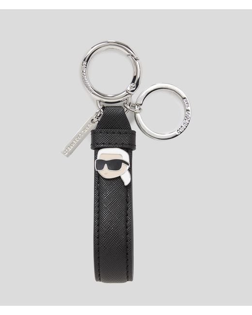 Karl Lagerfeld K/ikonik Loop Keychain in White for Men | Lyst UK