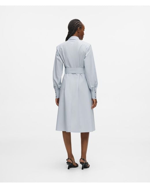 Karl Lagerfeld Karl Letters Shirt Dress in Blue | Lyst UK