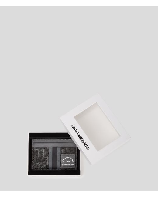 Karl Lagerfeld K/kanvas Cardholder in Grey for Men | Lyst UK