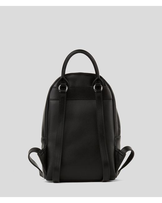 Karl Lagerfeld K/ikonik Leather Backpack in Black | Lyst UK