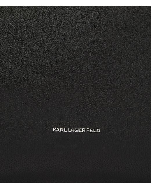 KARL LAGERFELD K/Rocky Marais Medium Tote Bag in Black | Lyst