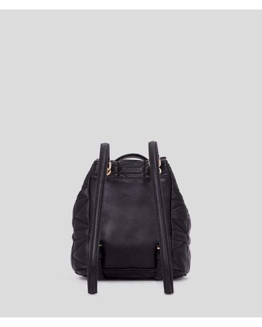 Karl Lagerfeld K/kuilt Small Backpack in Black | Lyst UK